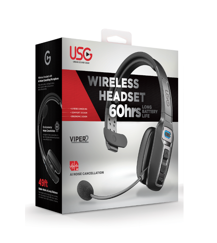 USG - Viper 2 Wireless Bluetooth Trucker / Office Headset – mfgrus