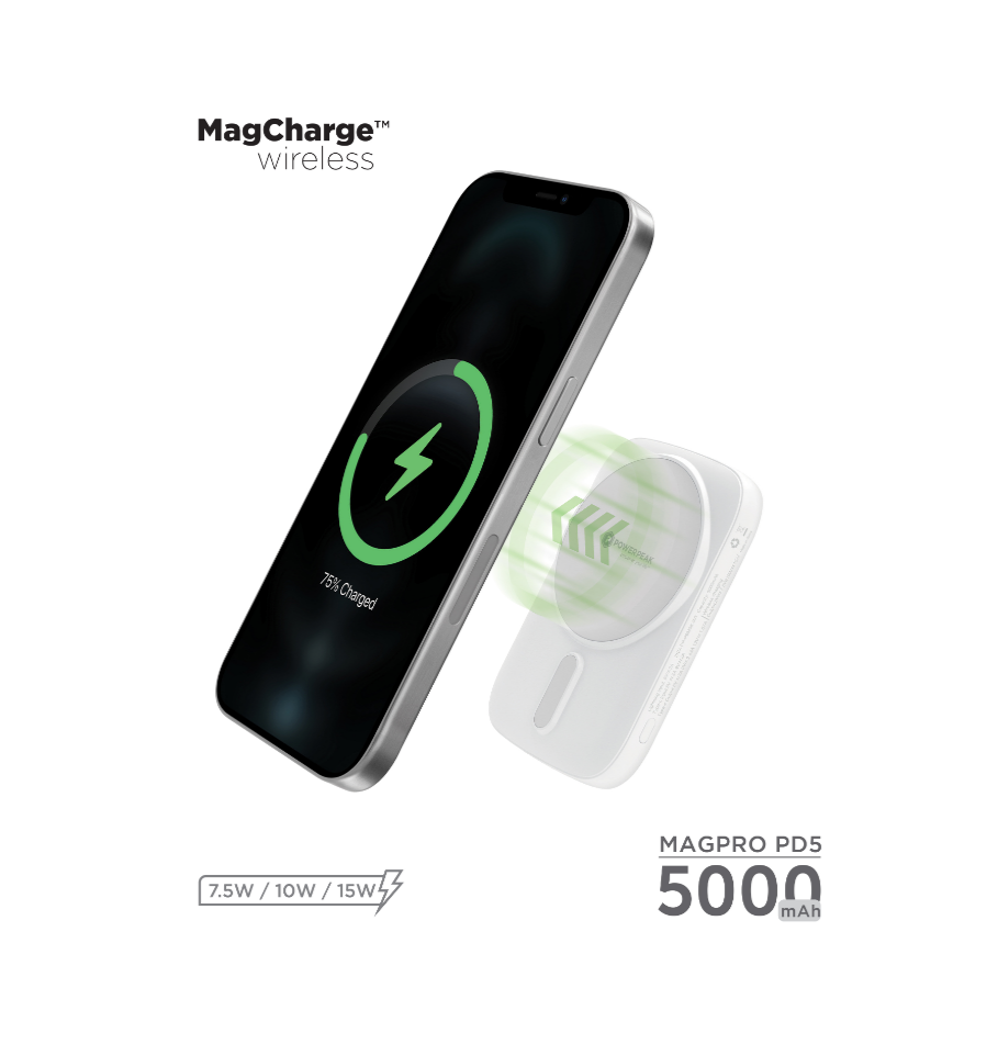 PowerPeak 5000mAh Mag Charge Power Bank – mfgrus